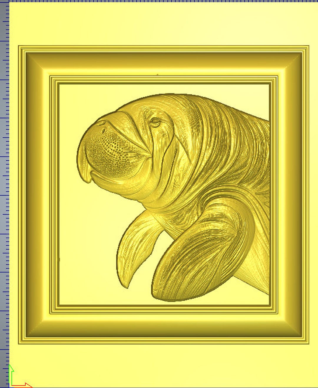 Manatee Stl File for CNC - Etsy