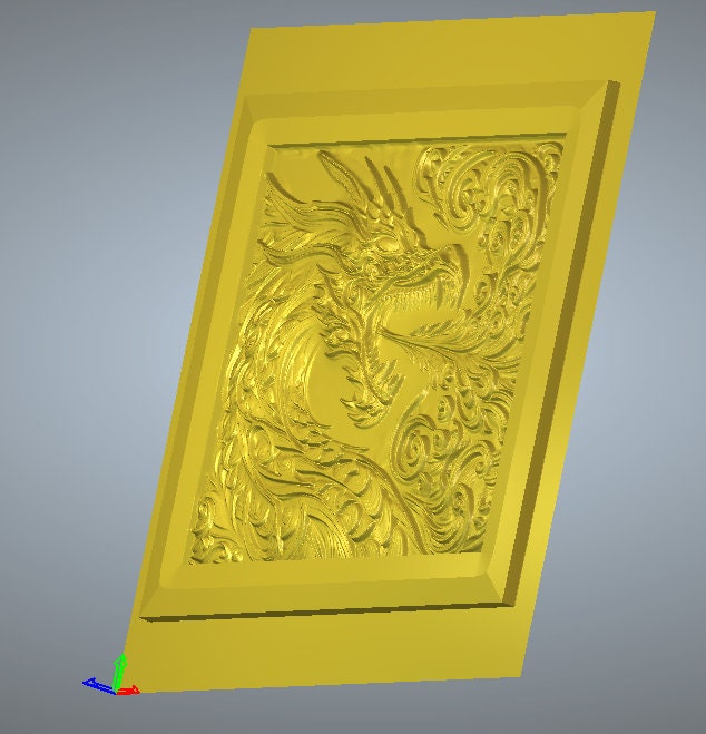 Dragon Framed Stl File for Cnc Router - Etsy