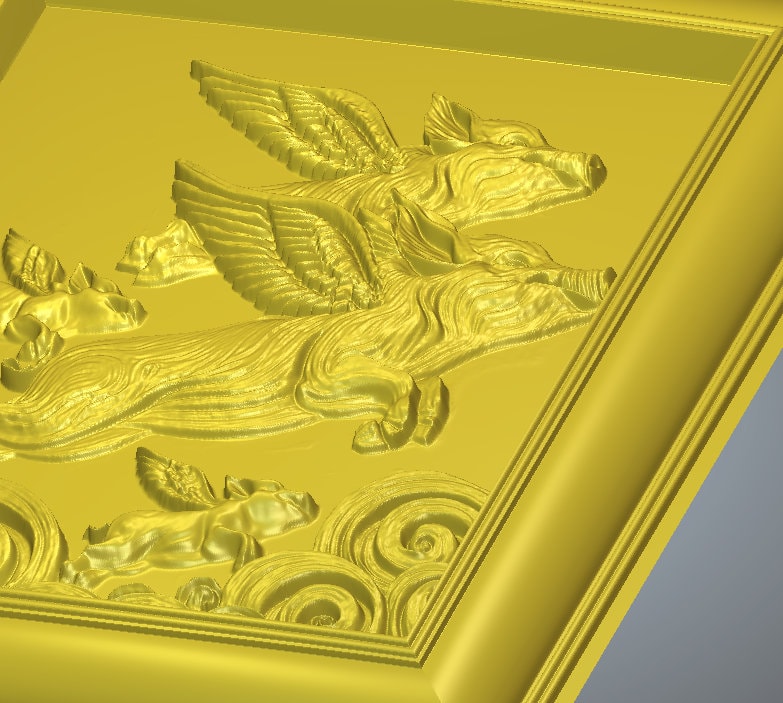 When Pigs Fly Stl Model for CNC Router - Etsy