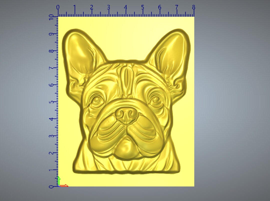 French Bulldog Stl File for CNC Router - Etsy