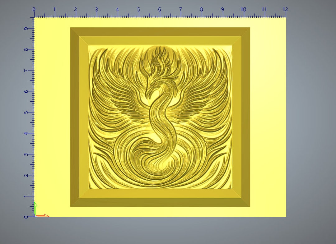 Phoenix Stl File for CNC Router - Etsy