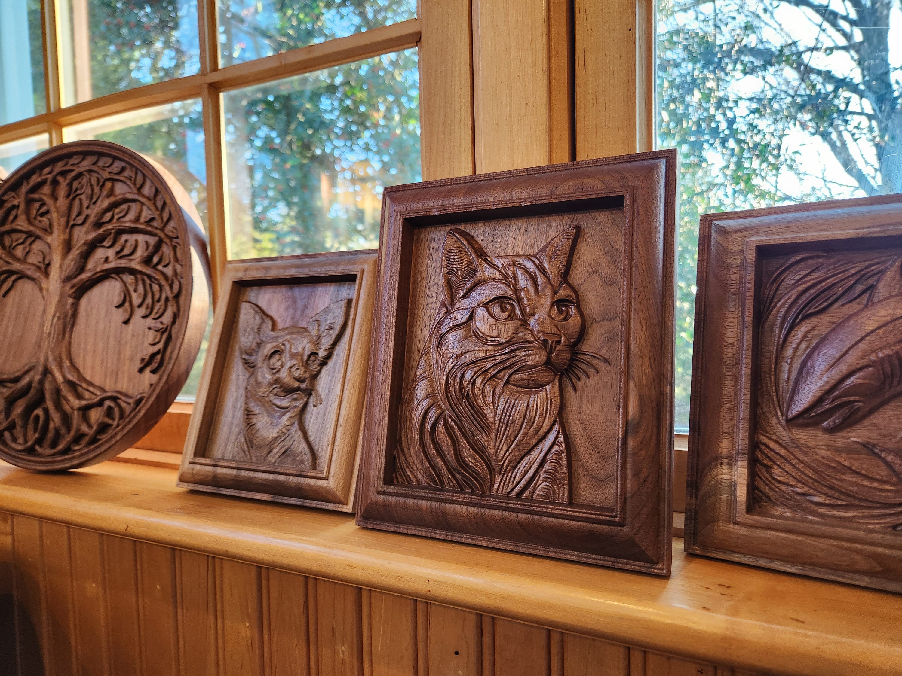 Cat in Frame Stl for CNC Router - Etsy