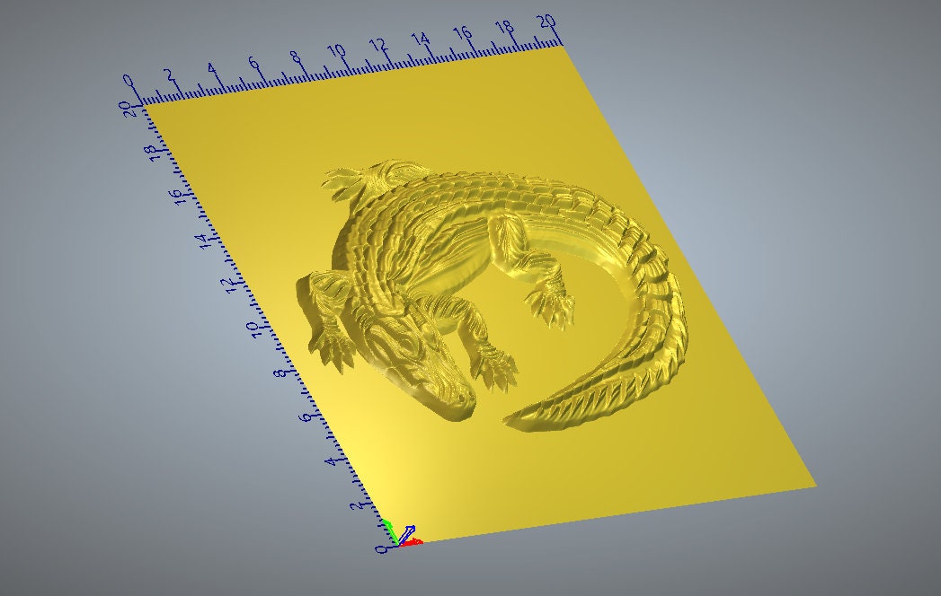 Alligator Stl File for CNC Router - Etsy