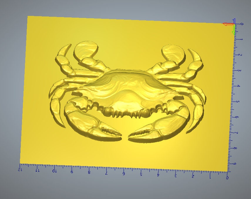 Crab Stl File for CNC Router - Etsy