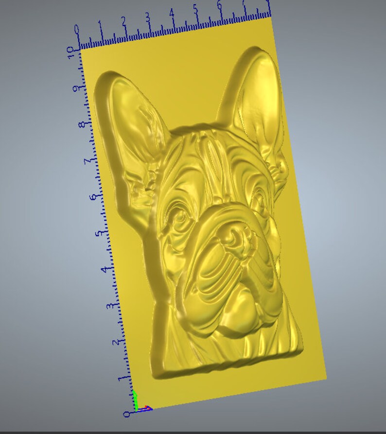 French Bulldog Stl File for CNC Router - Etsy