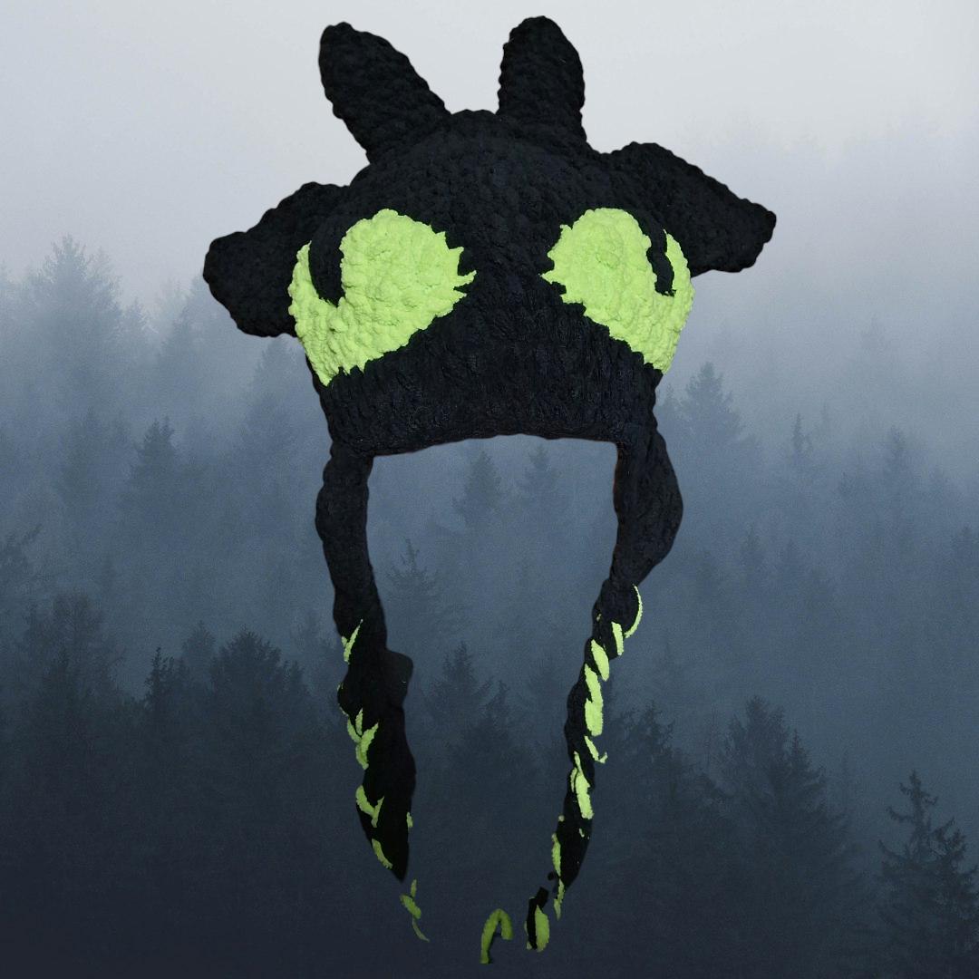 Toothless Inspired Crochet Hat - Etsy