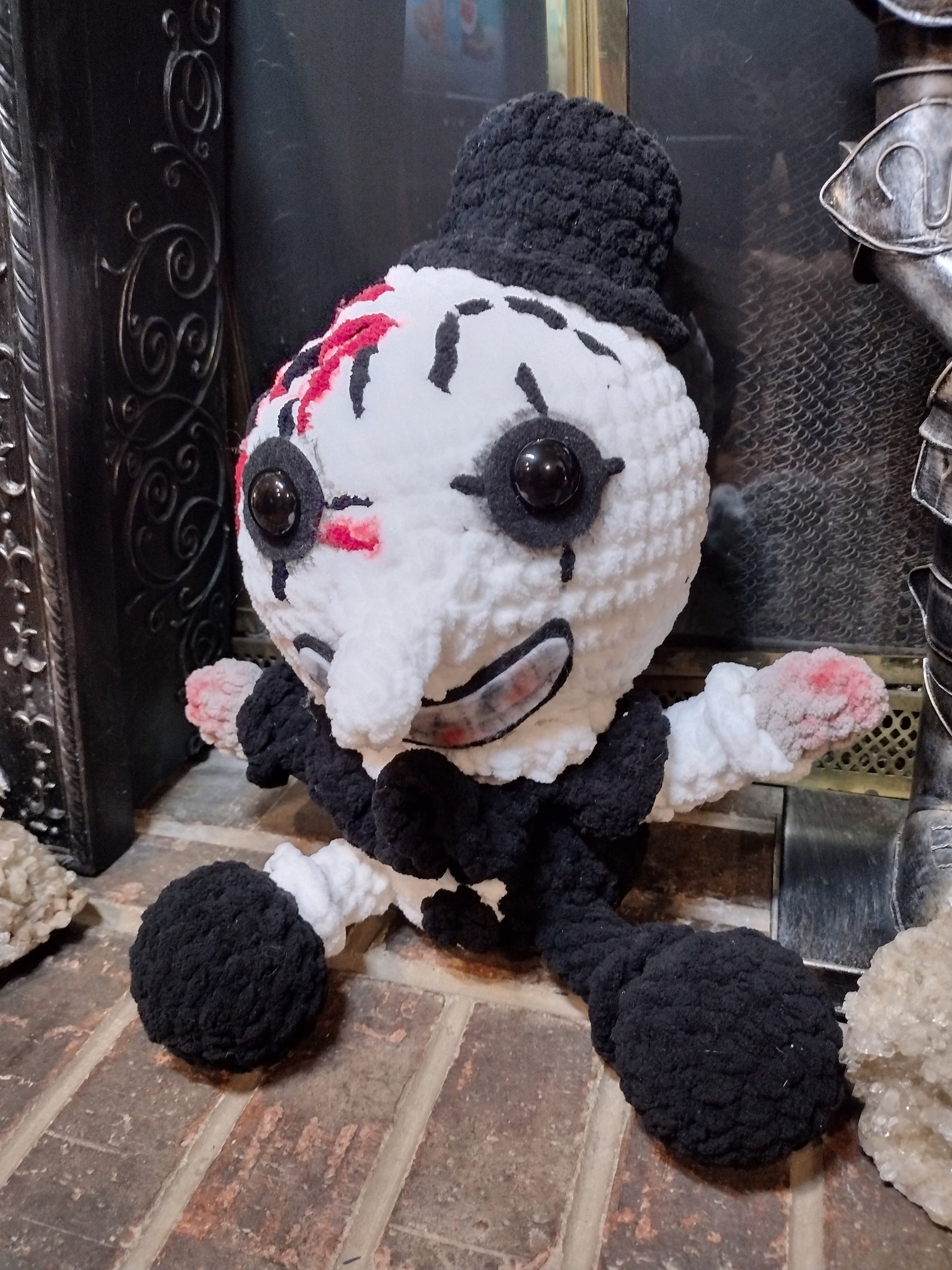 The Terrifier Inspired Crochet Plushie Doll-large - Etsy
