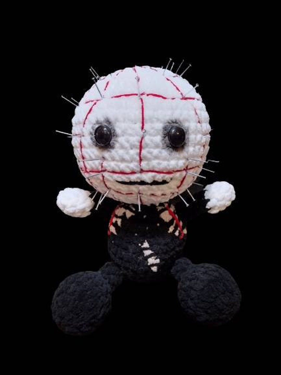Pinhead Inspired Crochet Plushie-large - Etsy