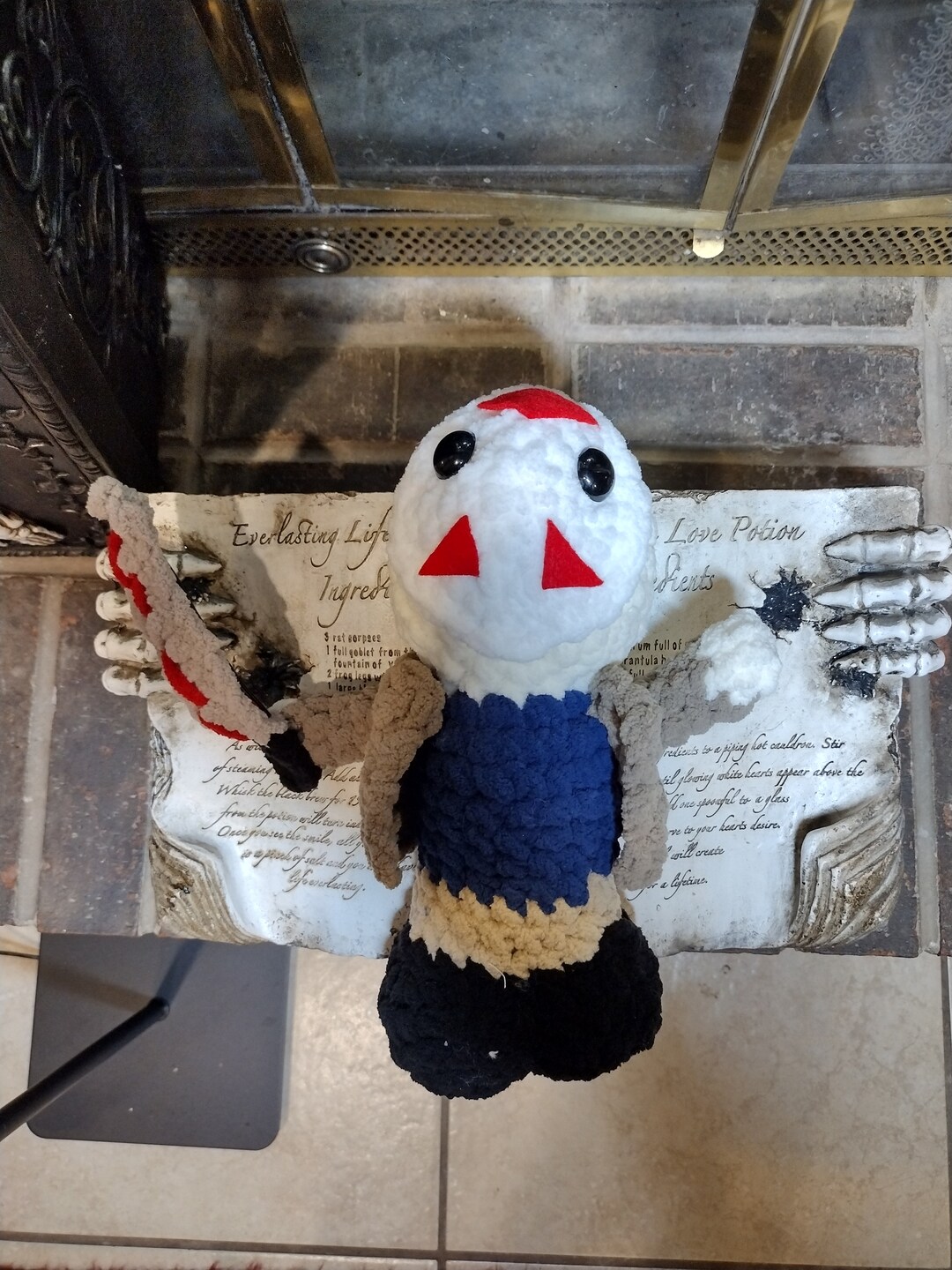 Jason Voorhees Inspired Crochet Plushie Doll Small and Large - Etsy