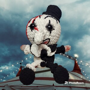 The Terrifier Inspired Crochet Plushie Doll-large, Horror Plush, Horror ...