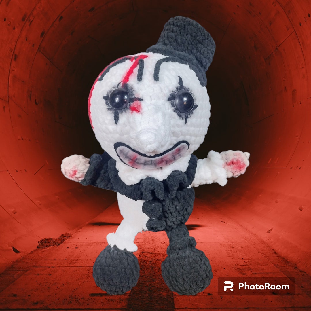 The Terrifier Inspired Crochet Plushie Doll-large, Horror Plush, Horror ...