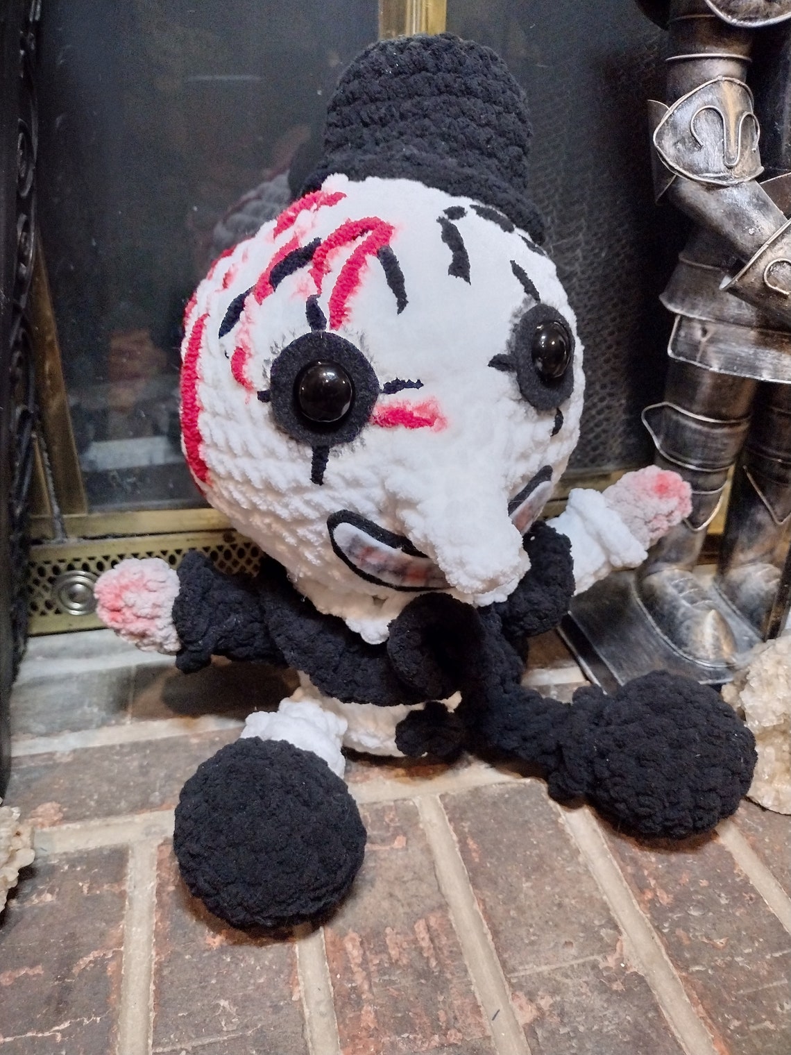 The Terrifier Inspired Crochet Plushie Doll-large - Etsy