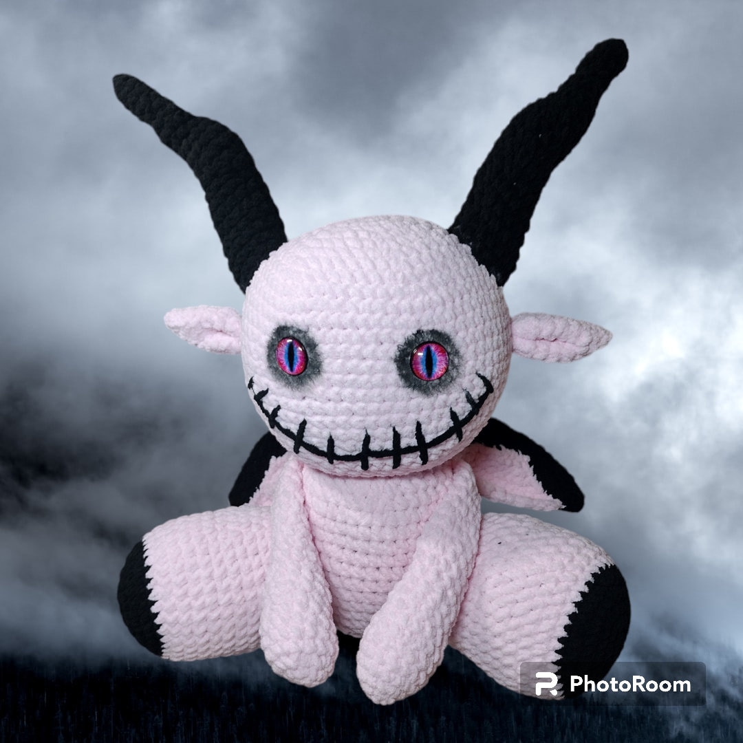 Demon Crochet Plushie Doll-extra Large, Horror Plush, Horror Gift ...