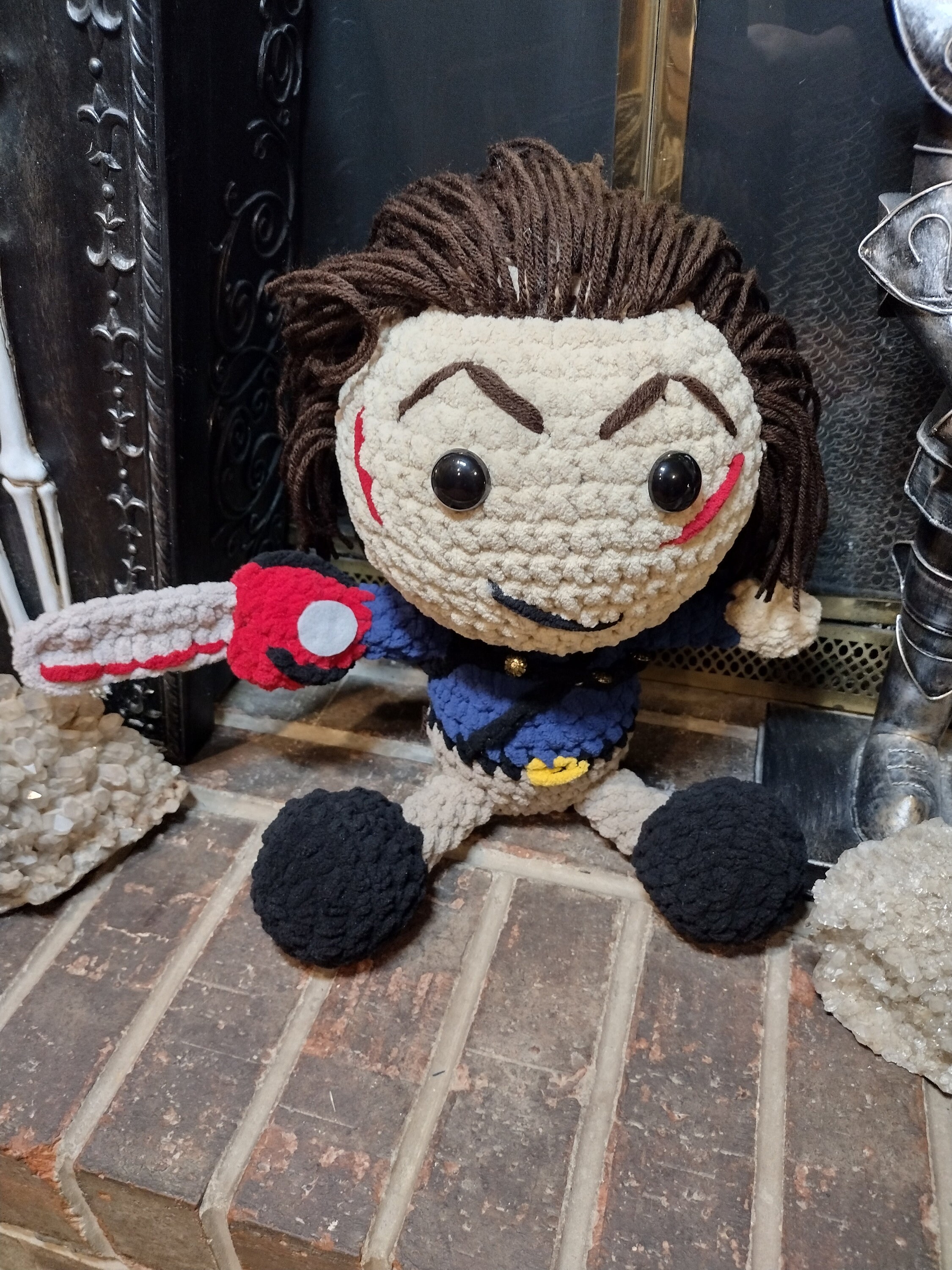 Evil Dead Ash Inspired Crochet Plushie-large, Horror Gift, Horror Plush ...