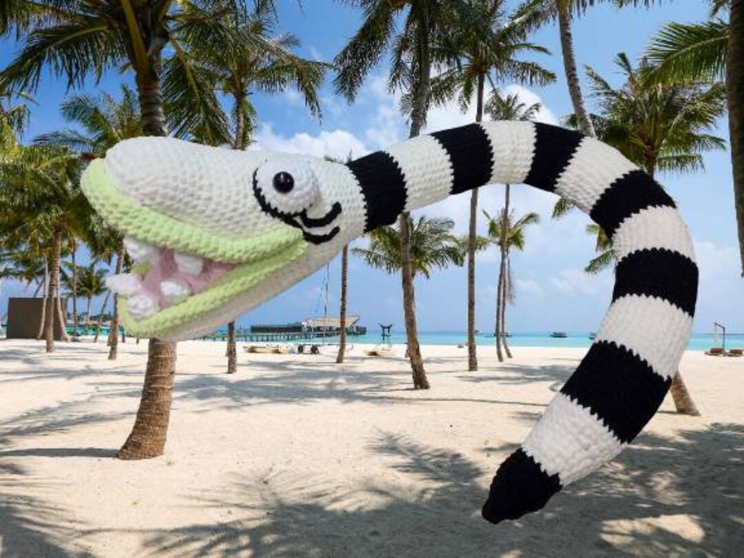 Nightmare Before Christmas Inspired Crochet Snake-huge!!!!!!, Horror ...