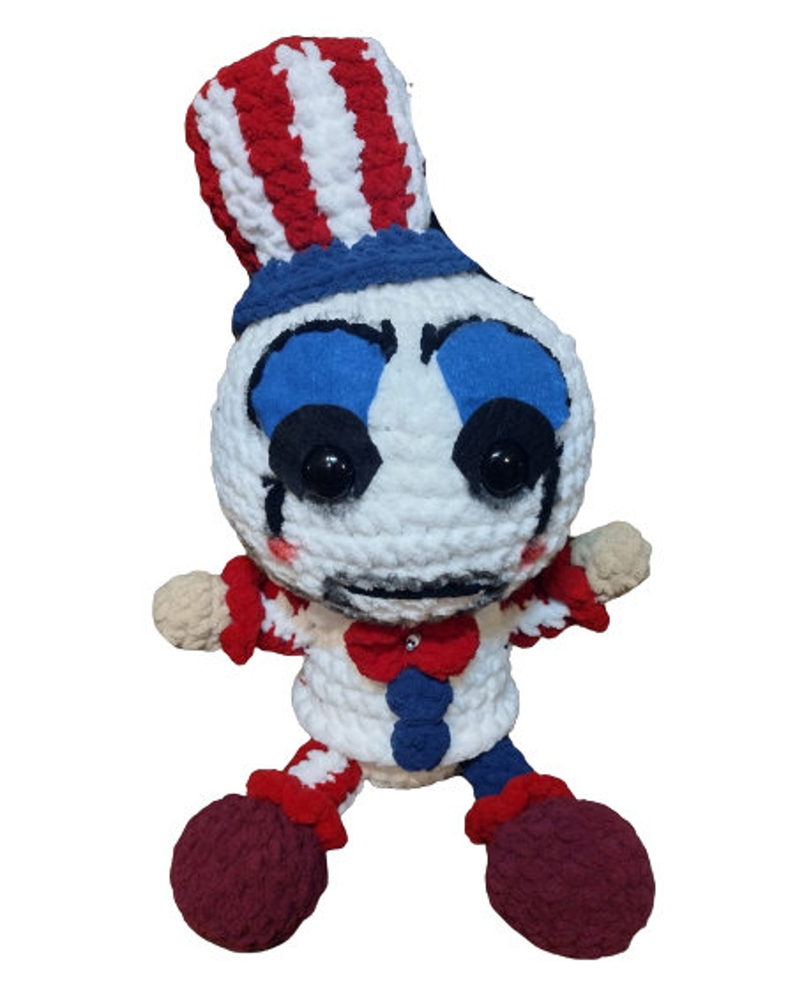 Captain Spaulding Inspired Crochet Plushie Doll, Hand Made, Horror ...