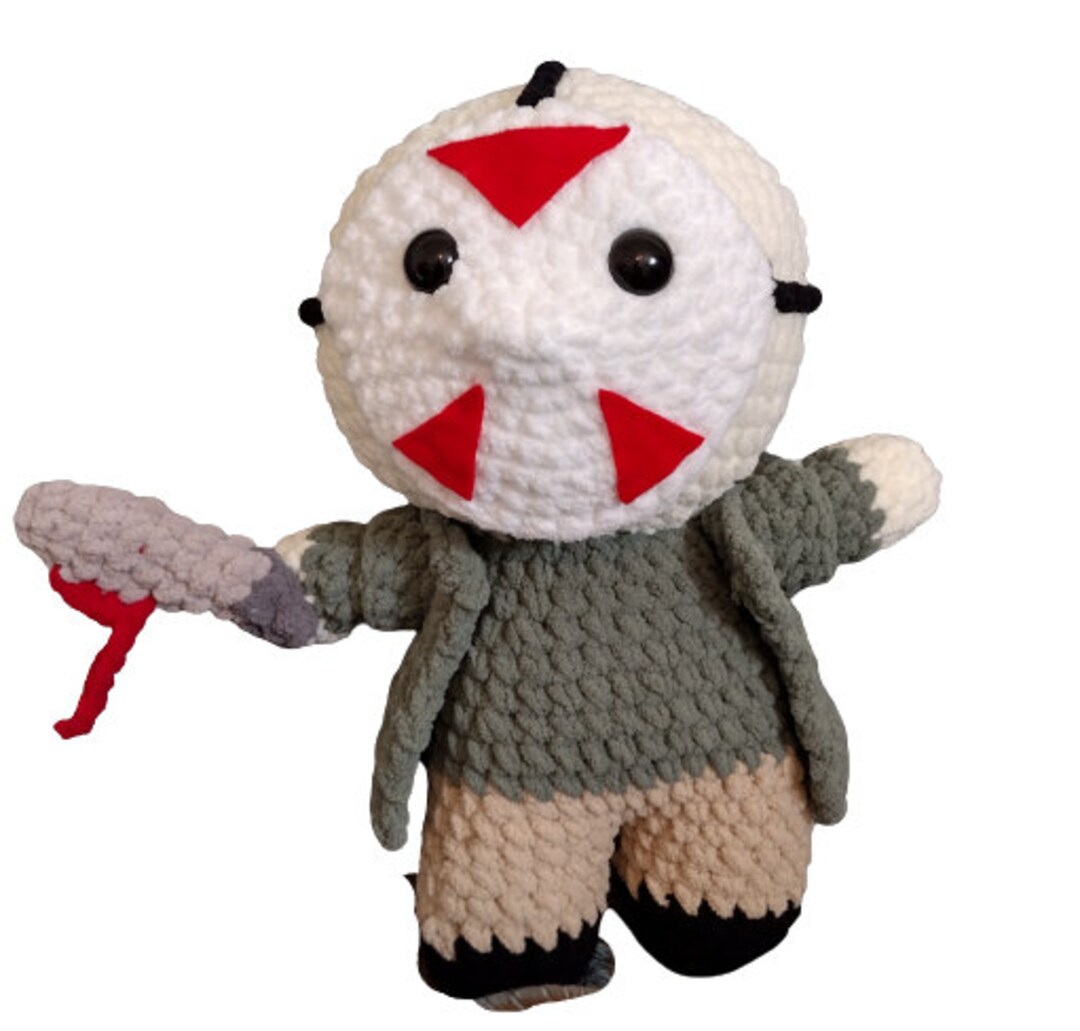 Jason Voorhees Inspired Crochet Plushie Doll- Small and Large, Horror ...