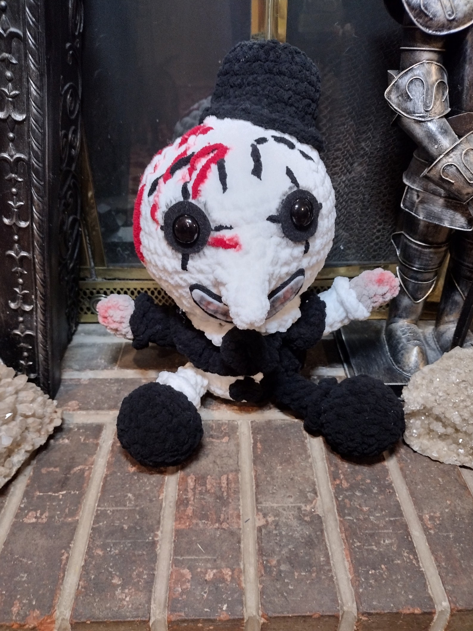 The Terrifier Inspired Crochet Plushie Doll-large - Etsy