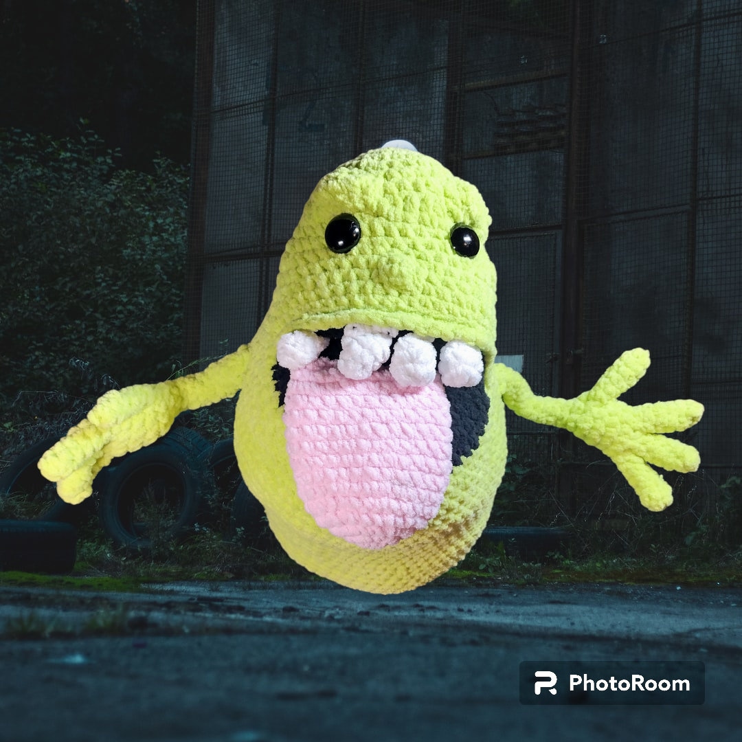 Slimer Crochet Plushie Doll- Ghostbusters, Horror Plush, Horror Gift - Etsy