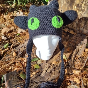 Toothless Inspired Crochet Hat - Etsy