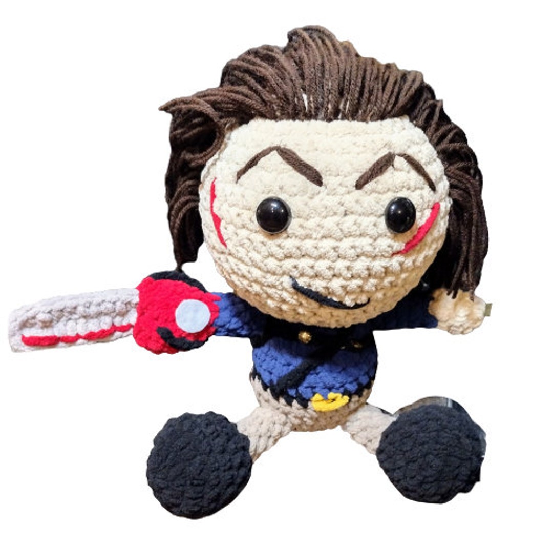 Evil Dead Ash Inspired Crochet Plushie-large, Horror Gift, Horror Plush ...