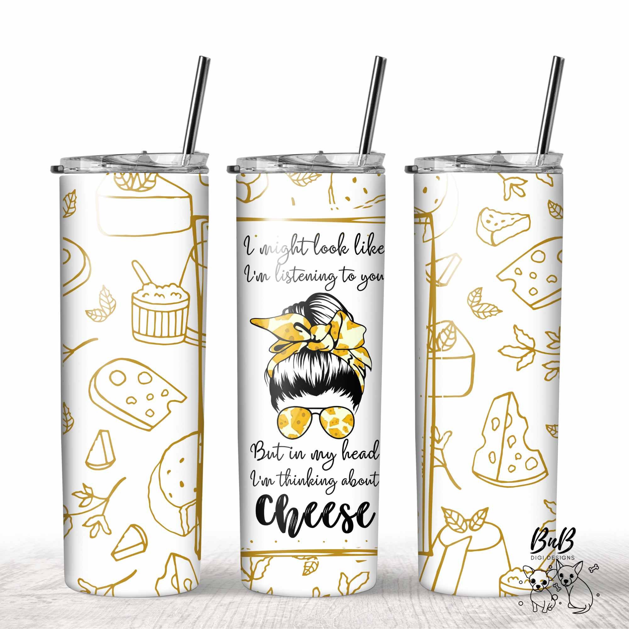 Seamless Cheese Lovers Sarcasm Messy Bun Thinking About Cheese PNG ...