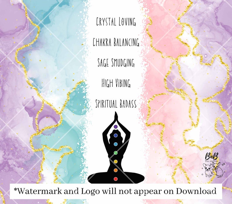 Seamless Pastel Chakra Zen Girl Snarky Spiritual Badass Saying - Etsy