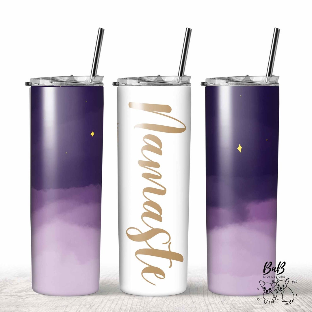 Namaste Purple Night Sky With Clouds and Stars PNG Digital - Etsy