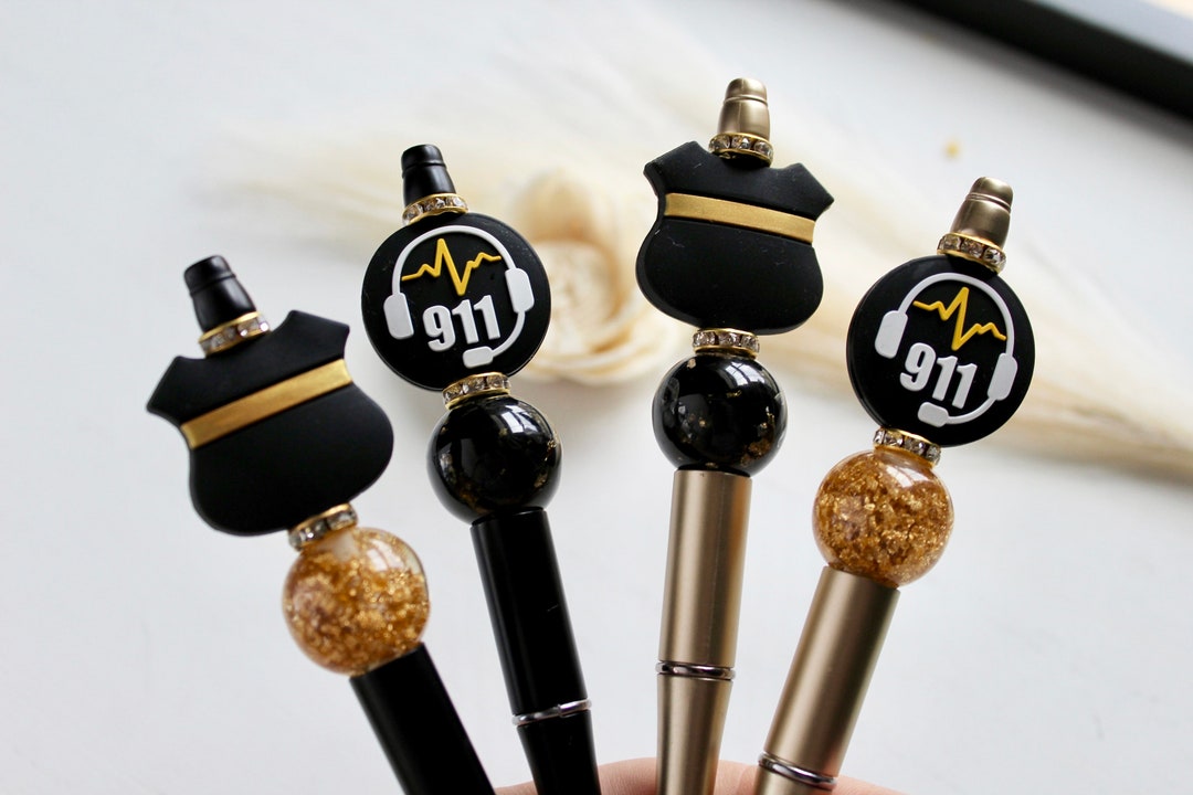 911 Dispatcher Pens, Thin Gold Line, Dispatcher Gifts, First Responders ...