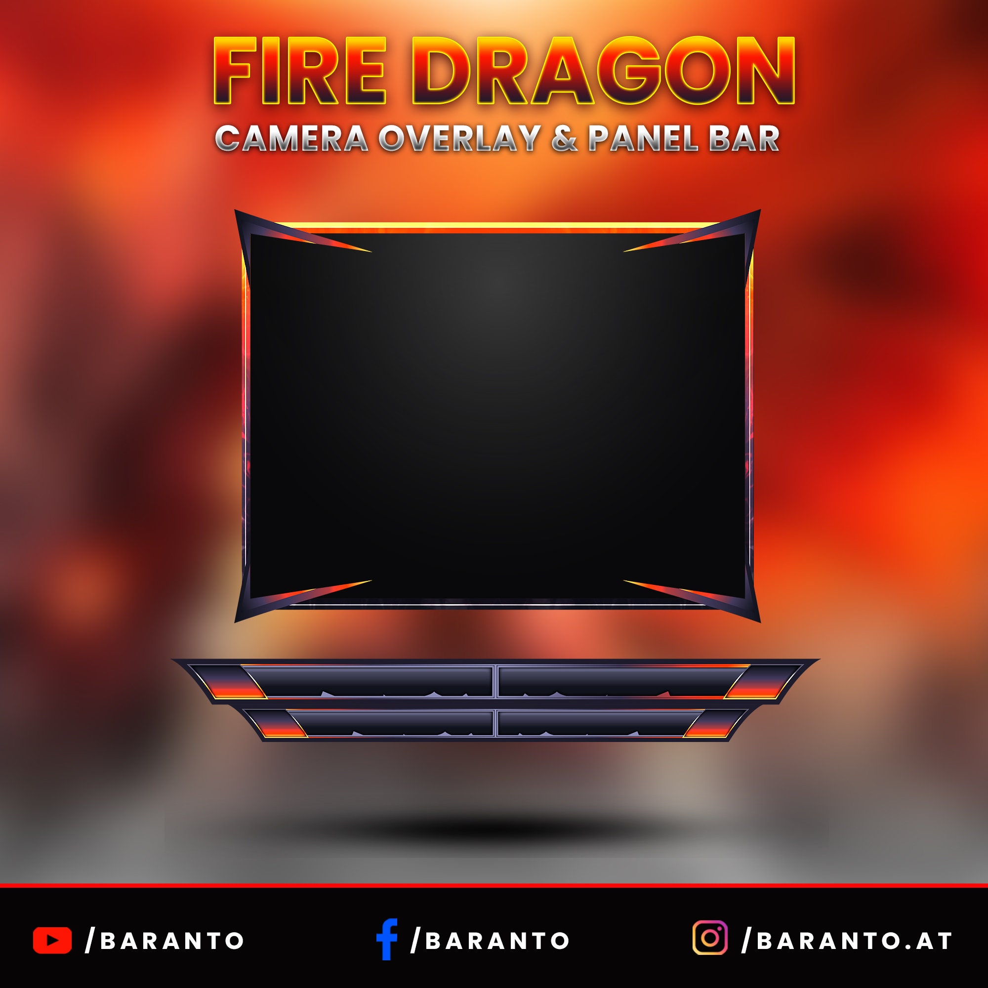 Animated Twitch Webcam Facecam Border Instant Download - Etsy