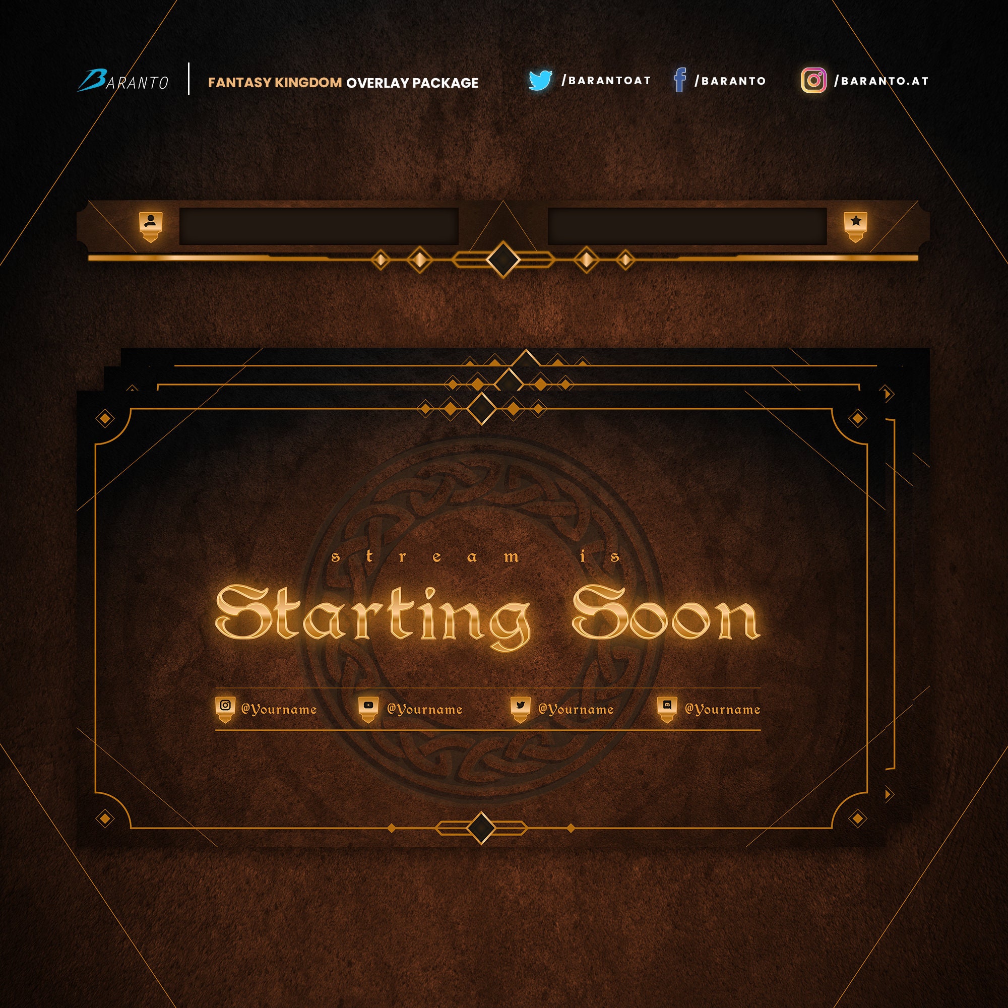 Animated Fantasy Kingdom Overlay Twitch Package Instant - Etsy