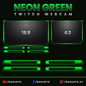 Animated Twitch Webcam | Facecam | Border- Instant Download | 3in1 ...