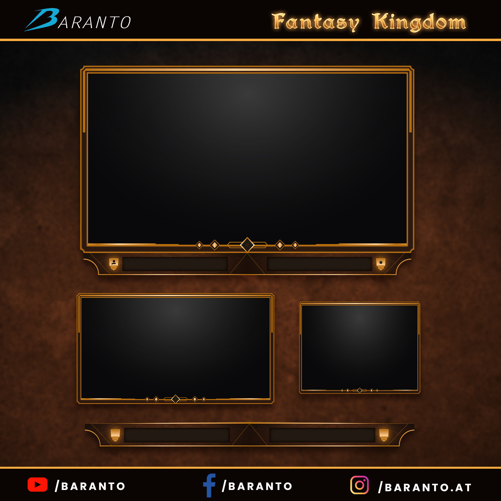 Animated Fantasy Kingdom Overlay Twitch Package Instant - Etsy