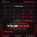 Animated Red Fire Flames Twitch Overlay Package Custom Names Instant ...