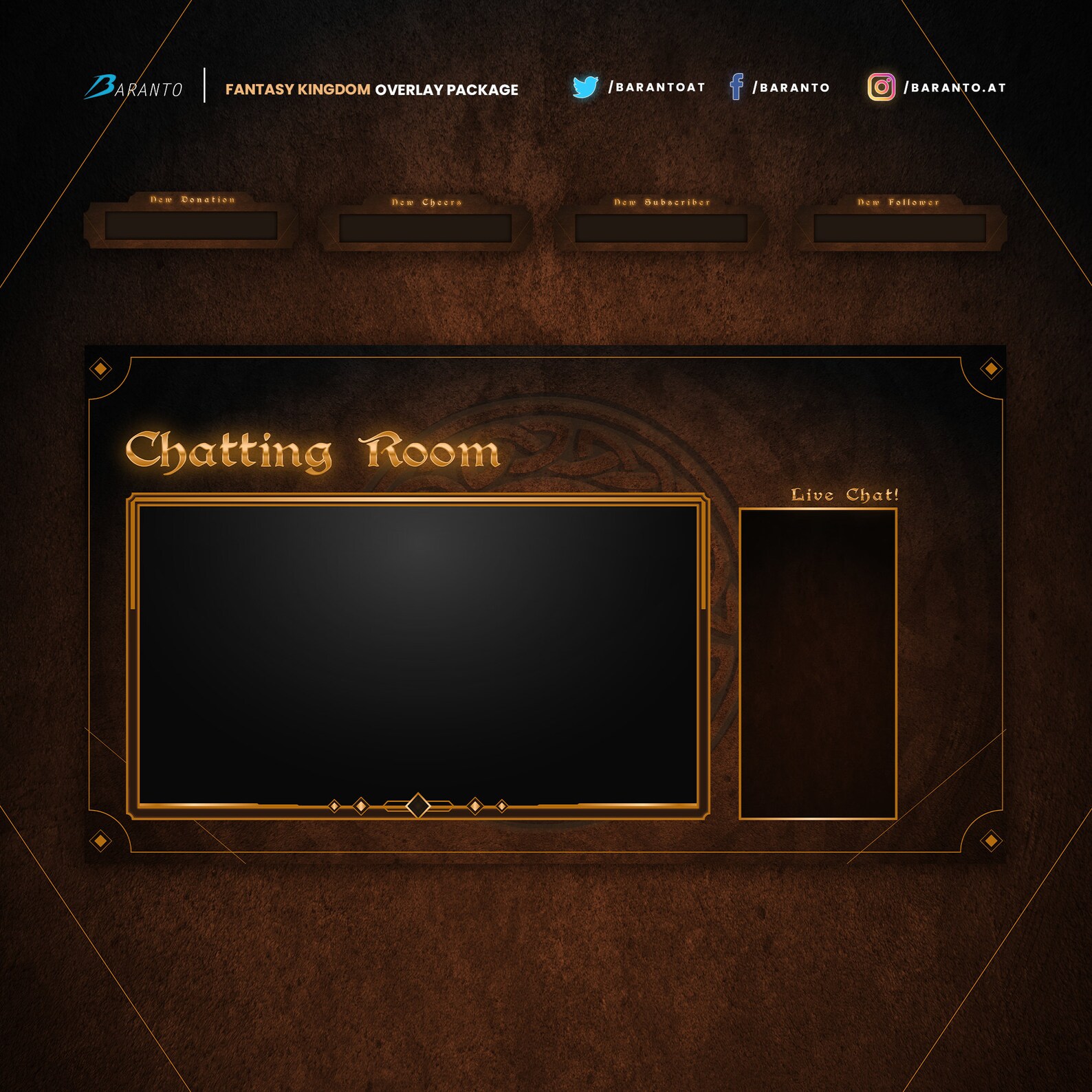 Animated Fantasy Kingdom Overlay Twitch Package Instant - Etsy