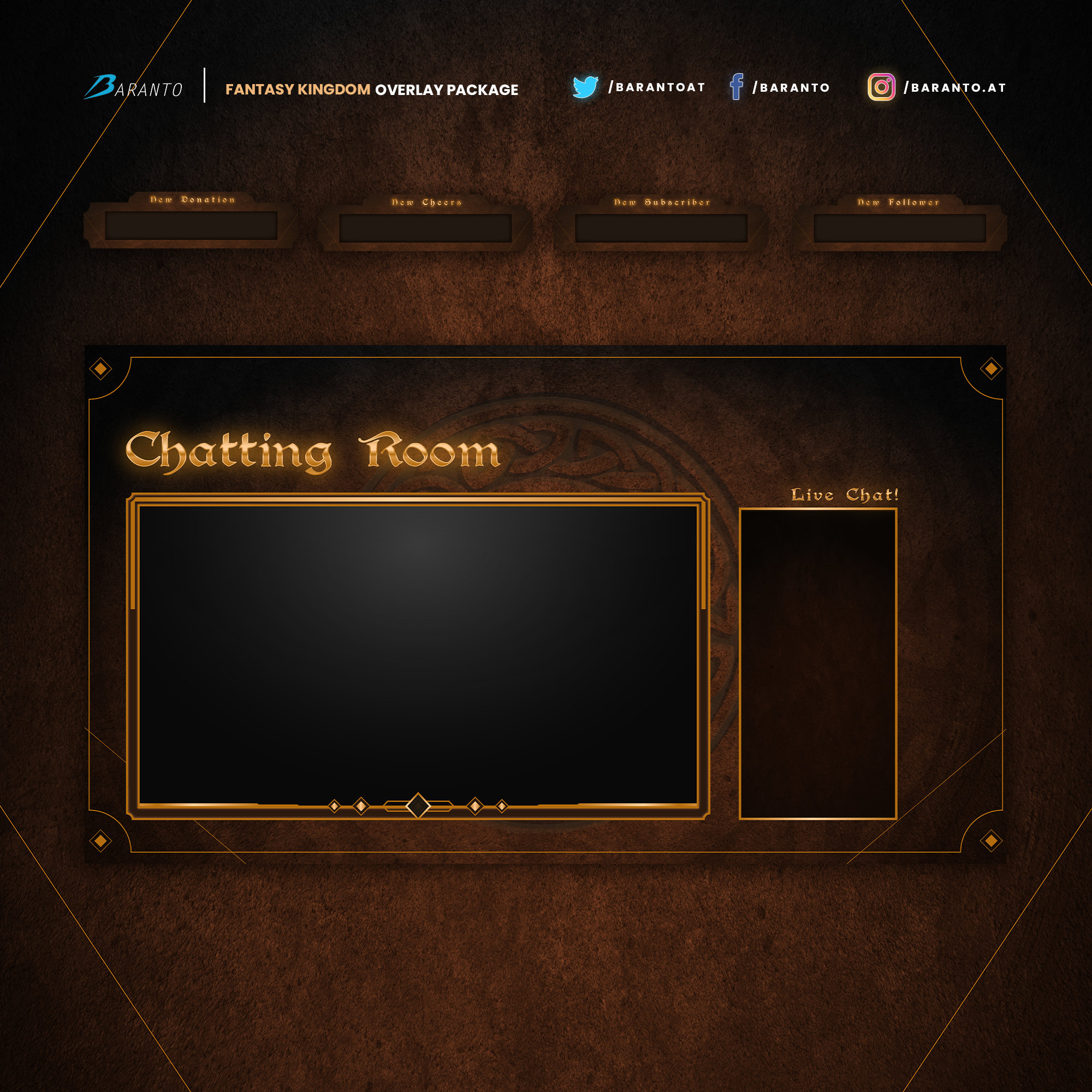 Animated Fantasy Kingdom Overlay Twitch Package Instant - Etsy