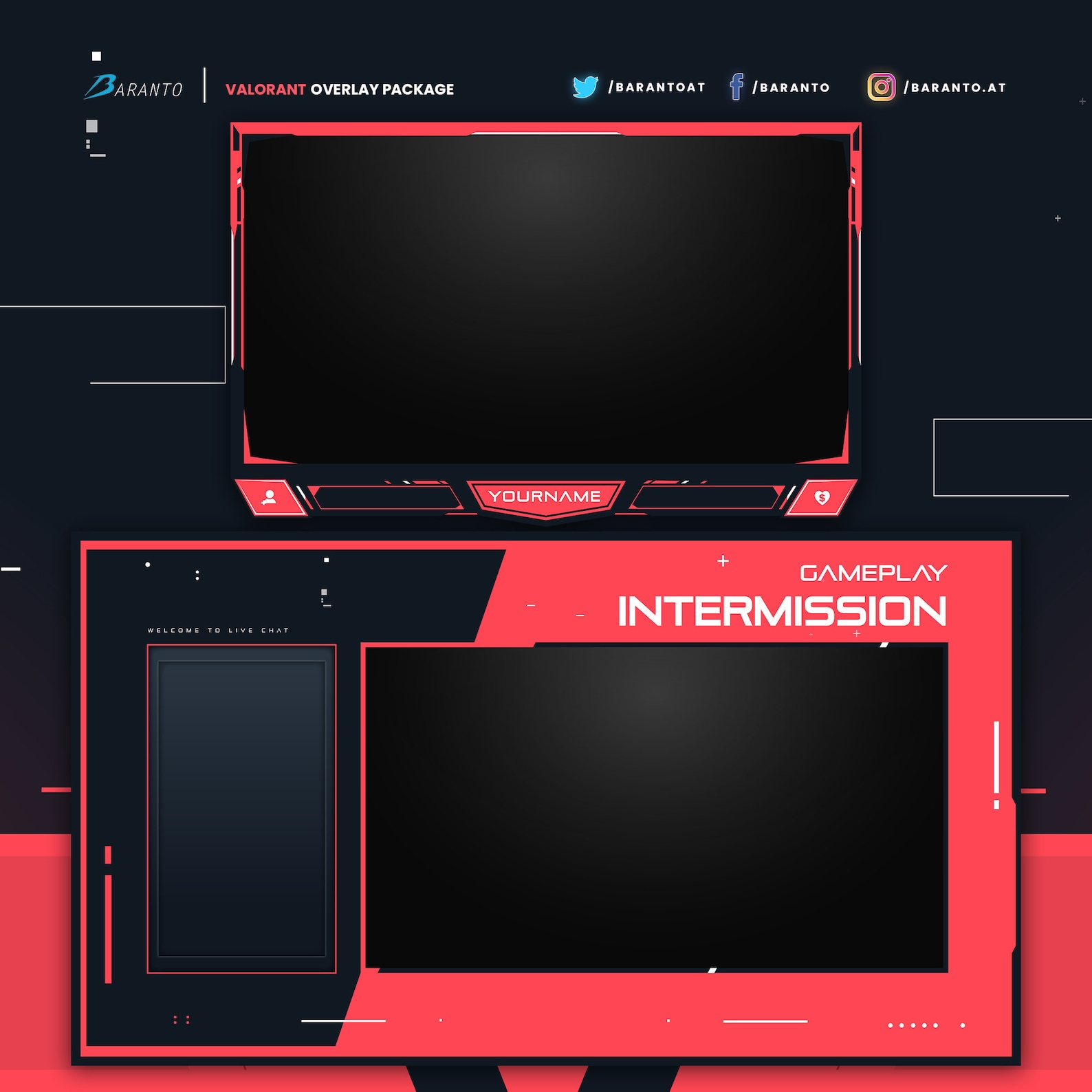 Animated Valorant Overlay Twitch Package Instant Download / Ready to ...