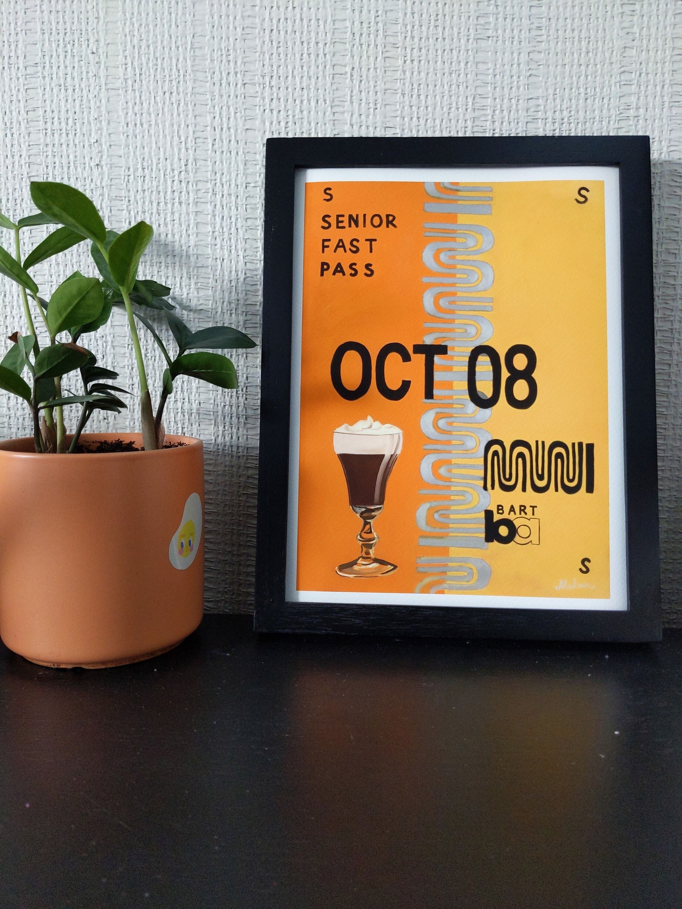 Muni Fast Pass: Irish Coffee --print - Etsy