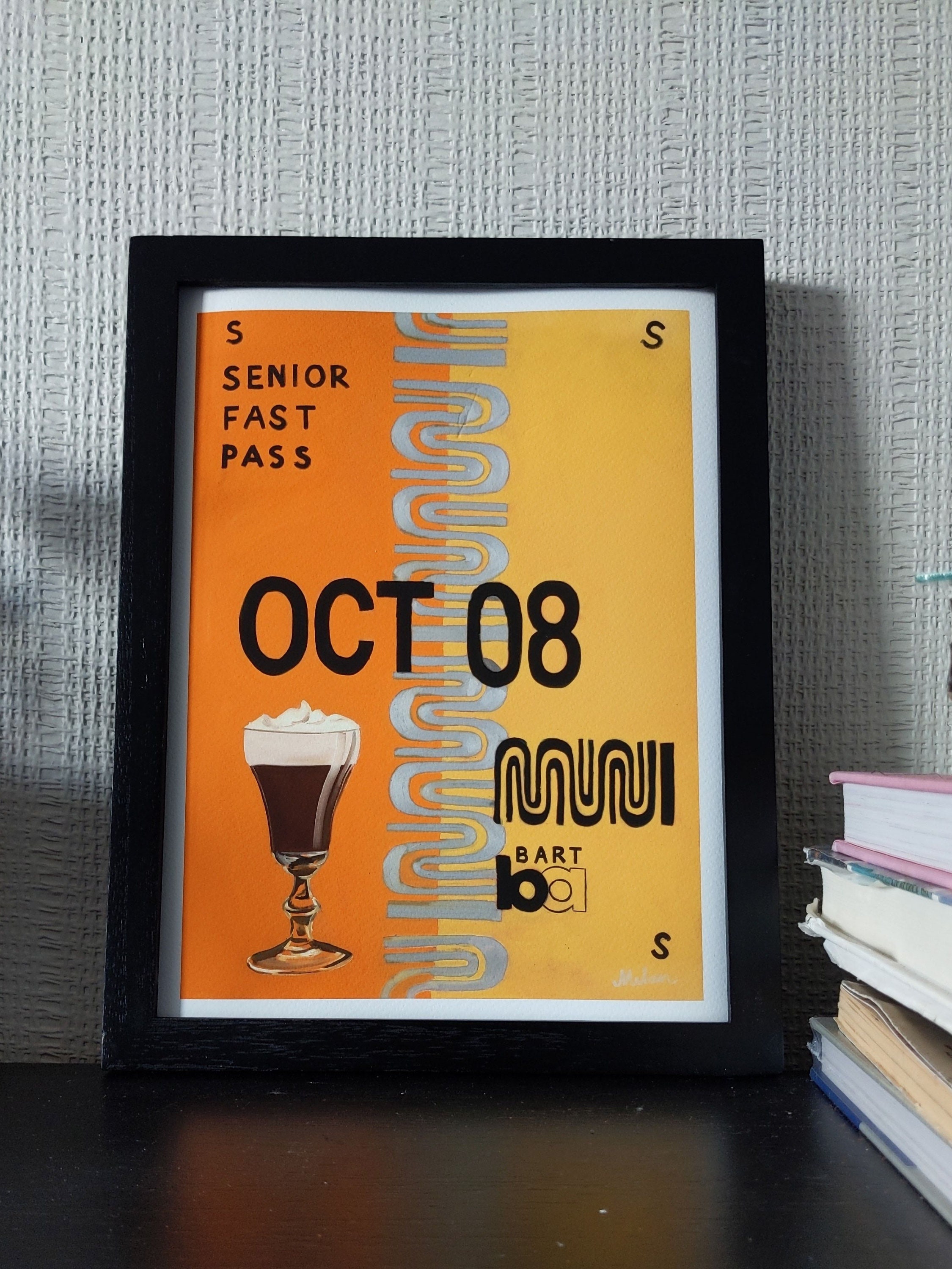 Muni Fast Pass: Irish Coffee --print - Etsy