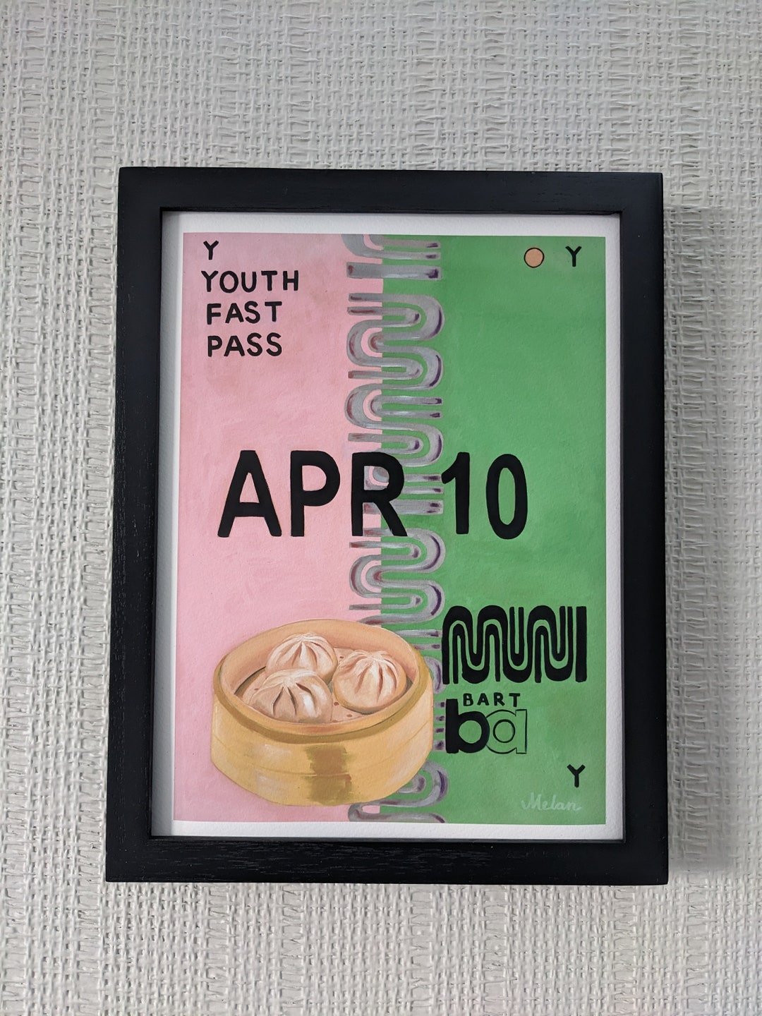 Muni Fast Pass: Dim Sum --print - Etsy