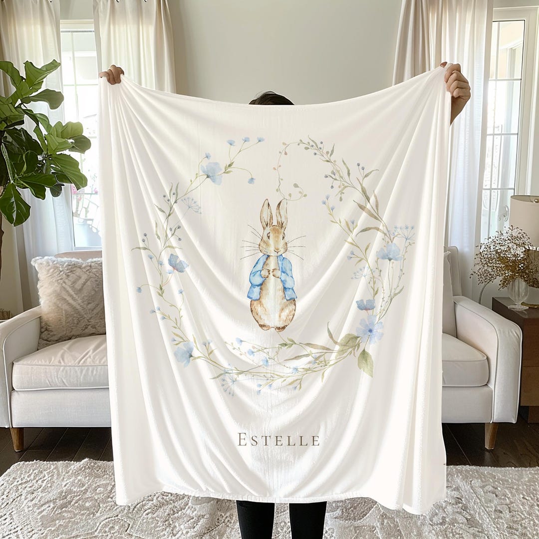 Peter Rabbit Blanket, Girls Nursery Blanket,girls Nursery Decor,baby ...