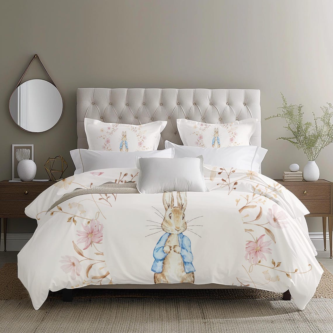 Personalized Peter Rabbit Duvet Cover Set – Cotton Kids Bedding - Etsy