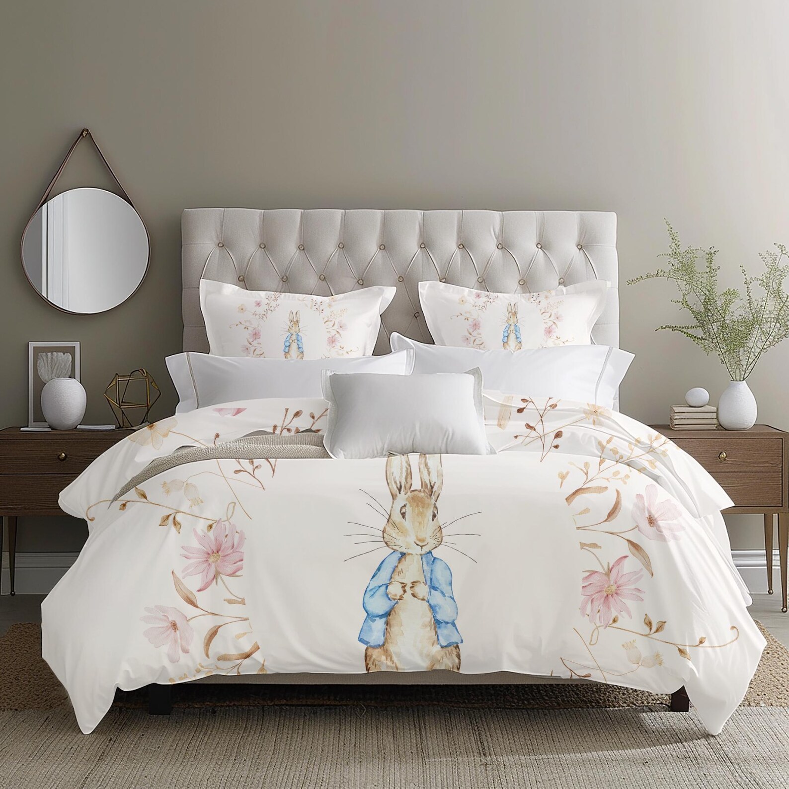 Personalized Peter Rabbit Duvet Cover Set – Cotton Kids Bedding - Etsy