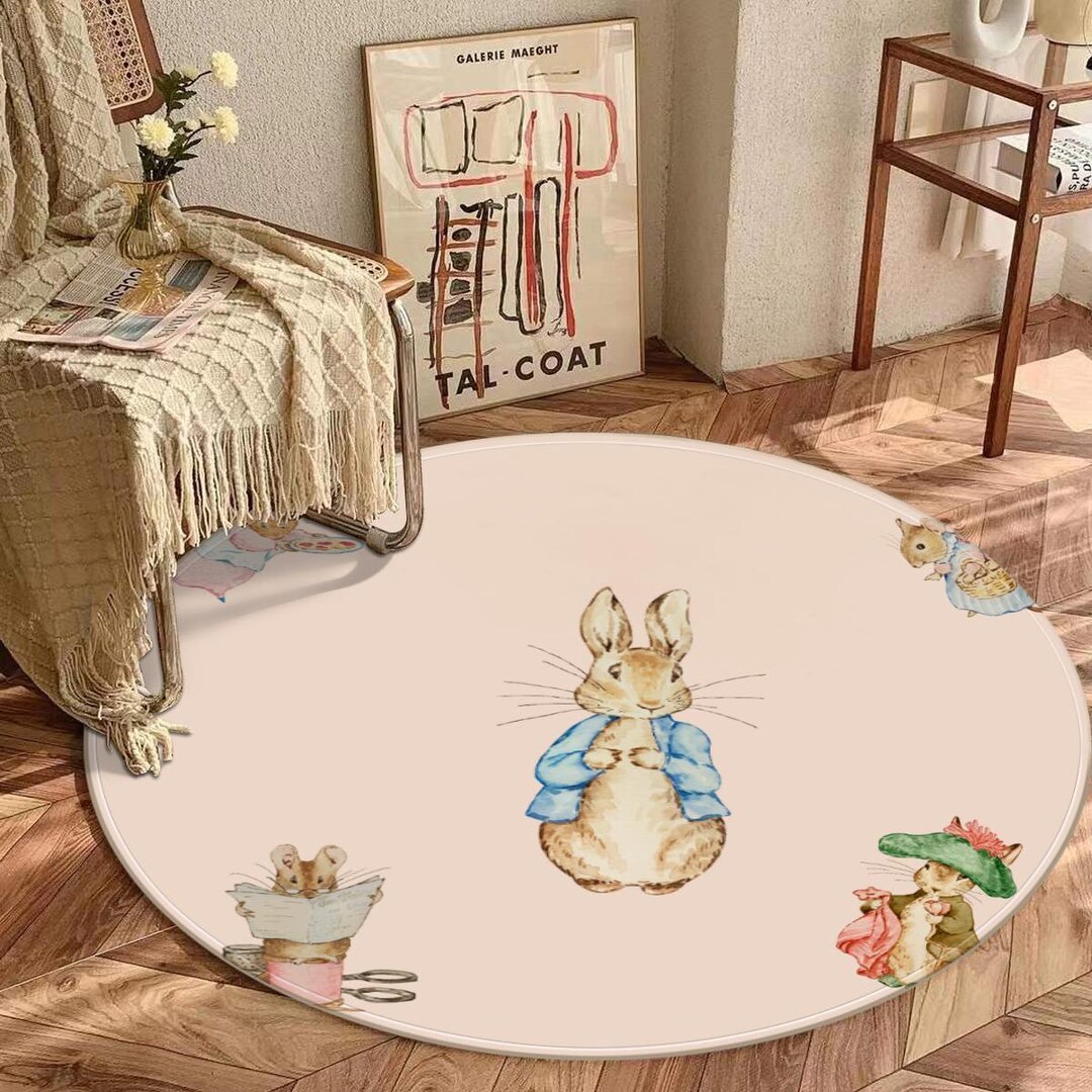Peter Rabbit Rug, Beatrix Potter Decor, Rabbit Rug, Peter Rabbit ...