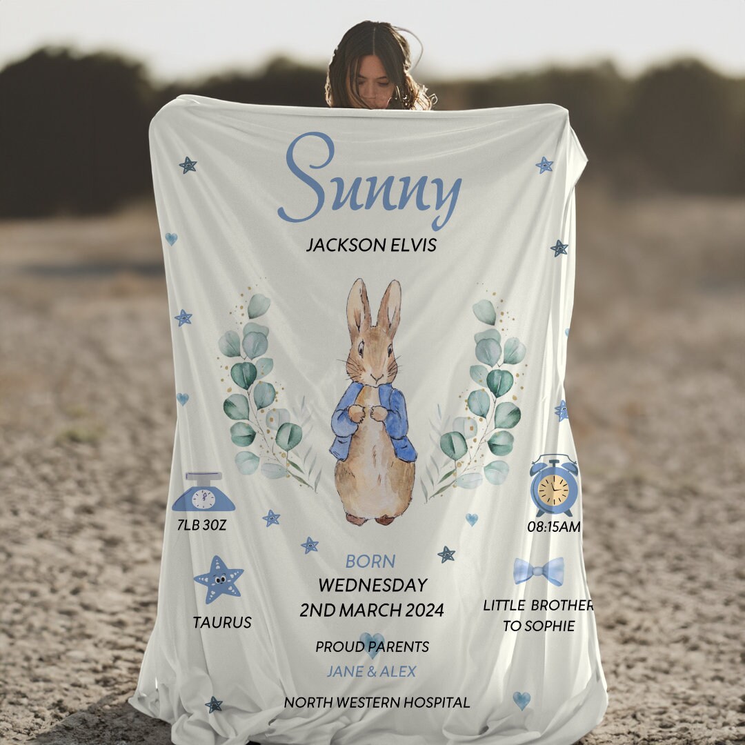 Peter Rabbit Blanket, Girls Nursery Blanket,girls Nursery Decor,baby ...