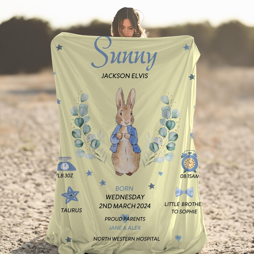 Peter Rabbit Blanket, Girls Nursery Blanket,girls Nursery Decor,baby ...