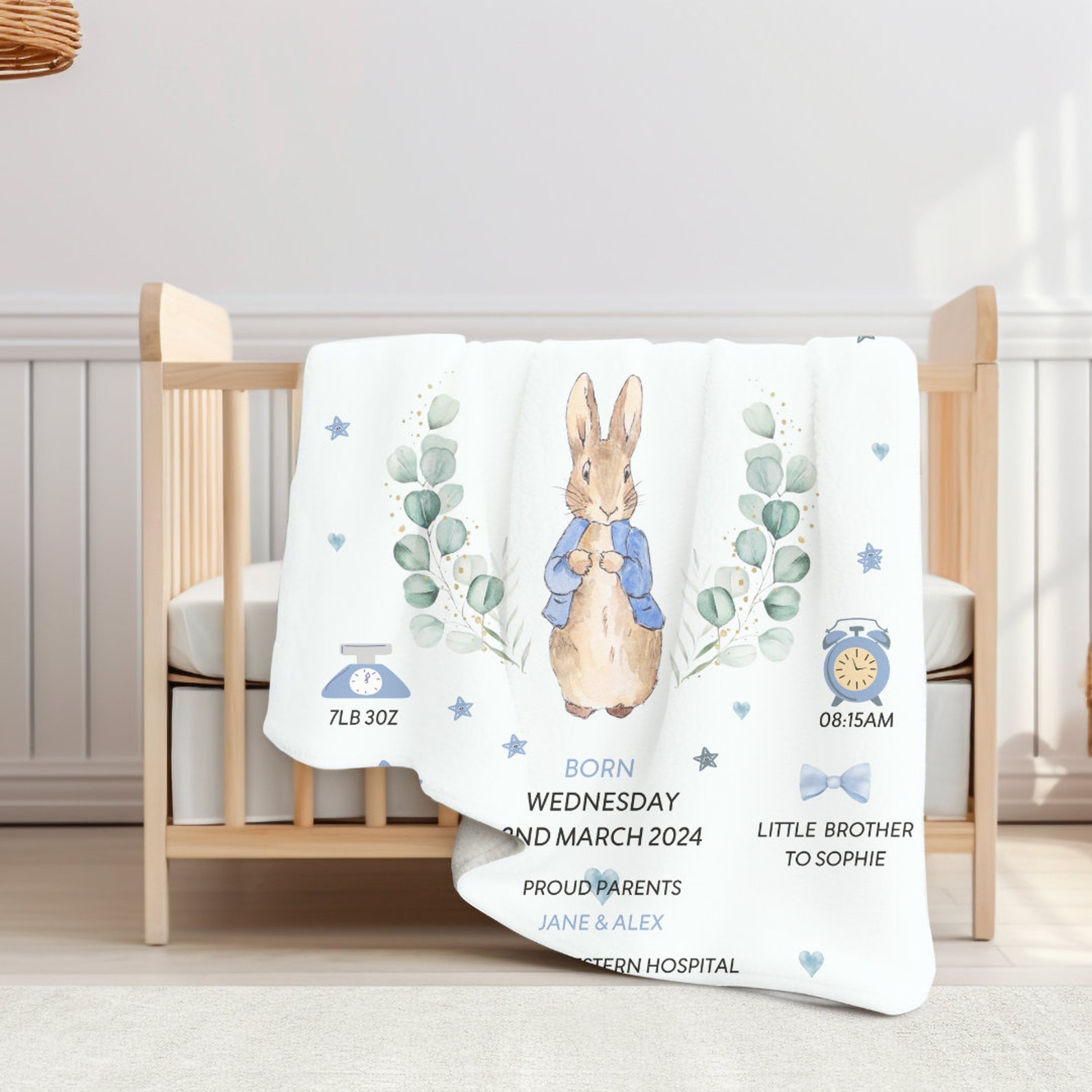 Peter Rabbit Blanket, Girls Nursery Blanket,girls Nursery Decor,baby ...