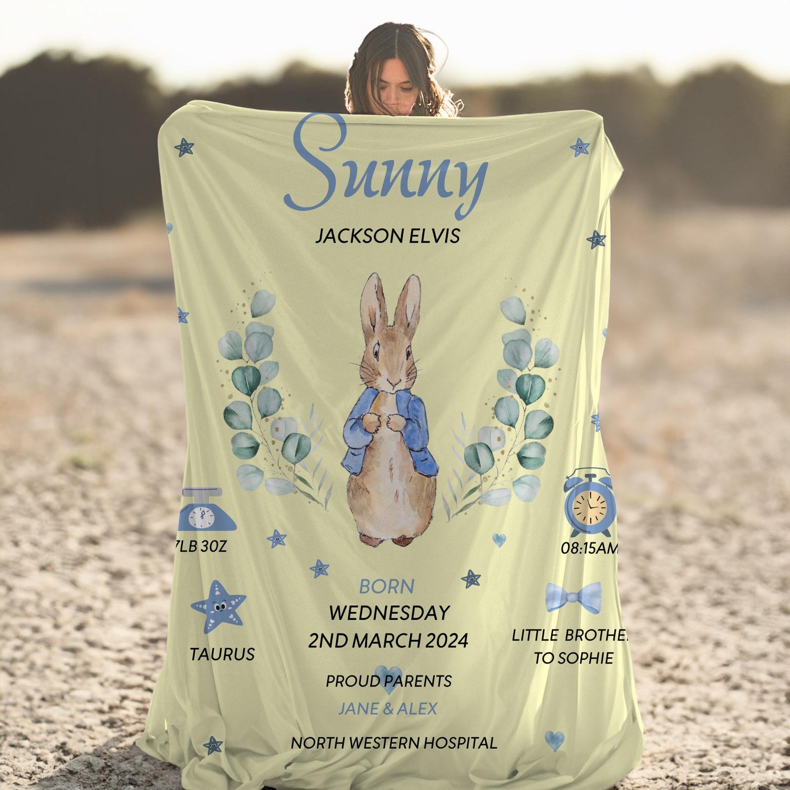 Peter Rabbit Blanket, Girls Nursery Blanket,girls Nursery Decor,baby ...