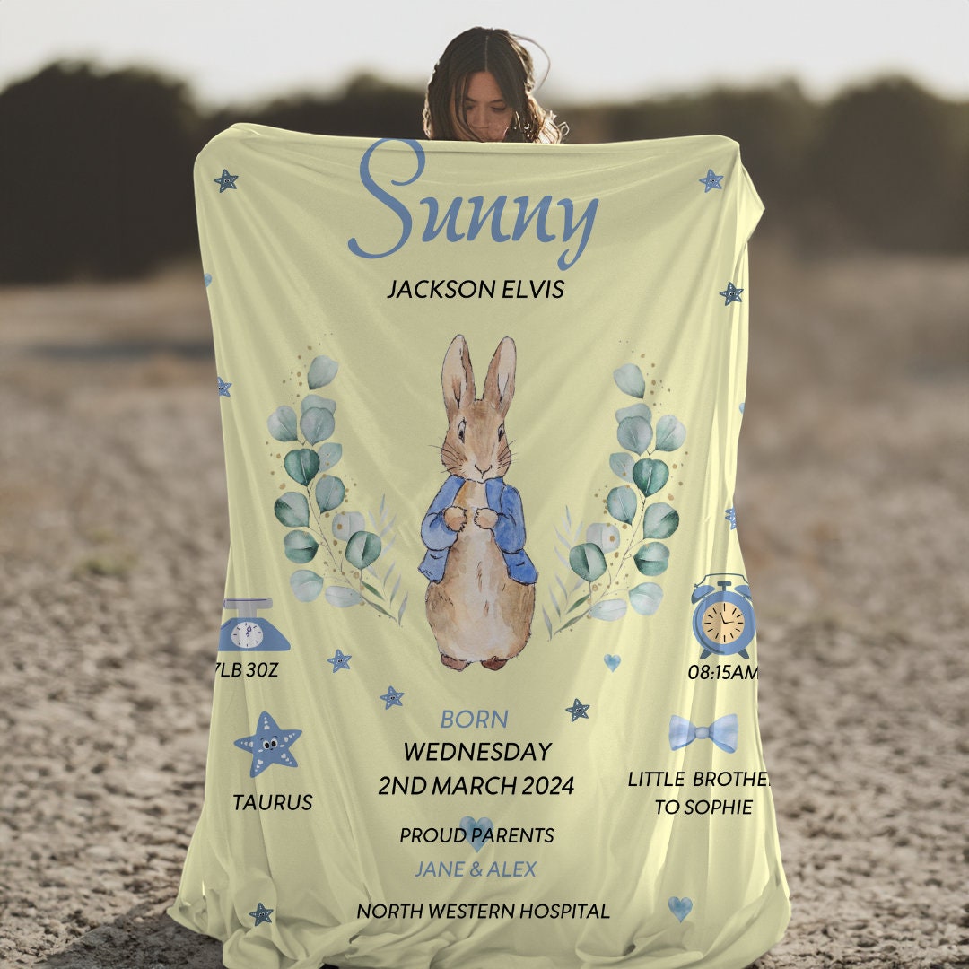 Peter Rabbit Blanket, Girls Nursery Blanket,girls Nursery Decor,baby ...