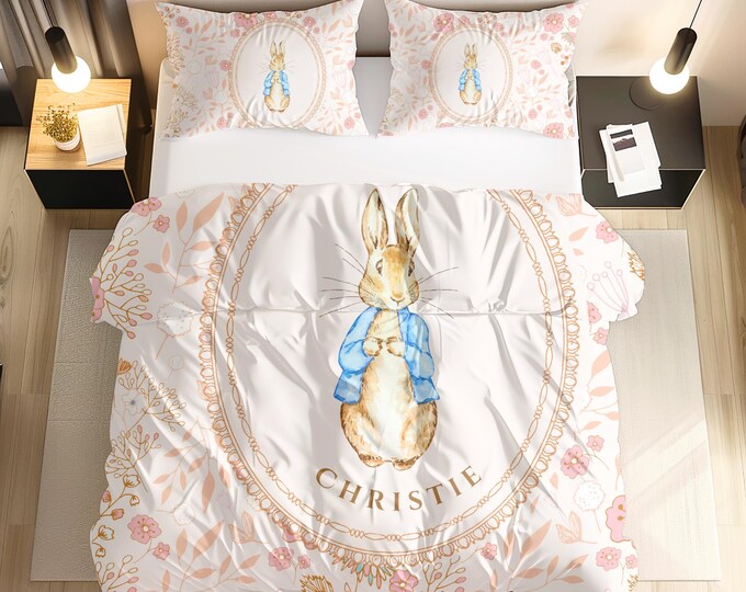 Peter Rabbit Single Bed Duvet Cover and Pillowcase by Beatrix Potter ...